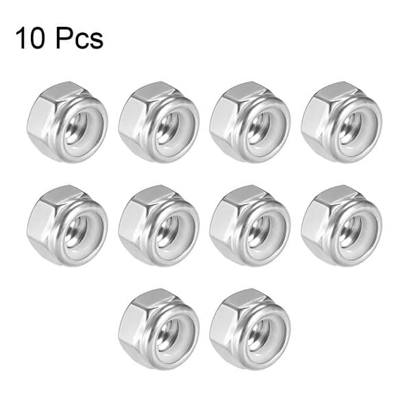 5/16"-18 Nylon Insert Hex Lock Nuts, 304 Stainless Steel, 25 Pcs - 5/16"-18(25 pcs) - Bed Bath ...